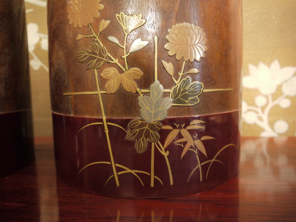 Wood and Lacquer Hibachis at 1stDibs