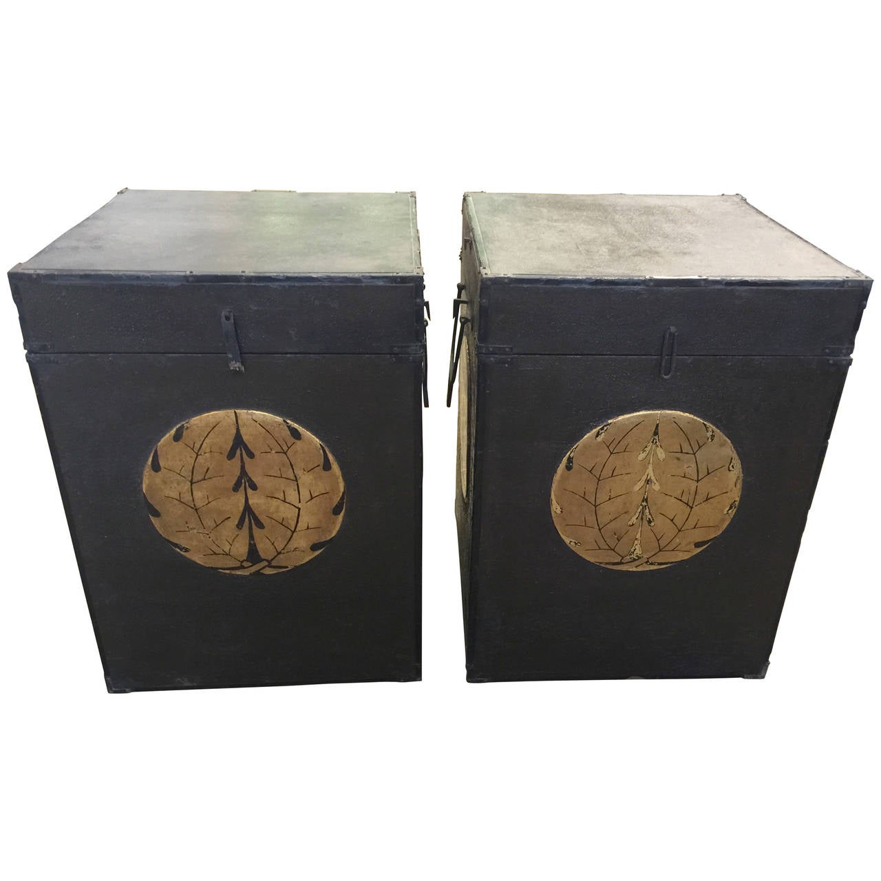 Pair of Japanese Samurai Armor Boxes at 1stDibs