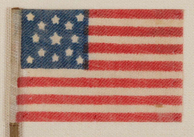 13 Stars, Medallion Pattern, 1876 Centennial Celebration Flag: at 1stDibs