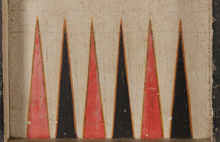 Paint-decorated, Book-box Style, Folding Backgammon Board at 1stDibs