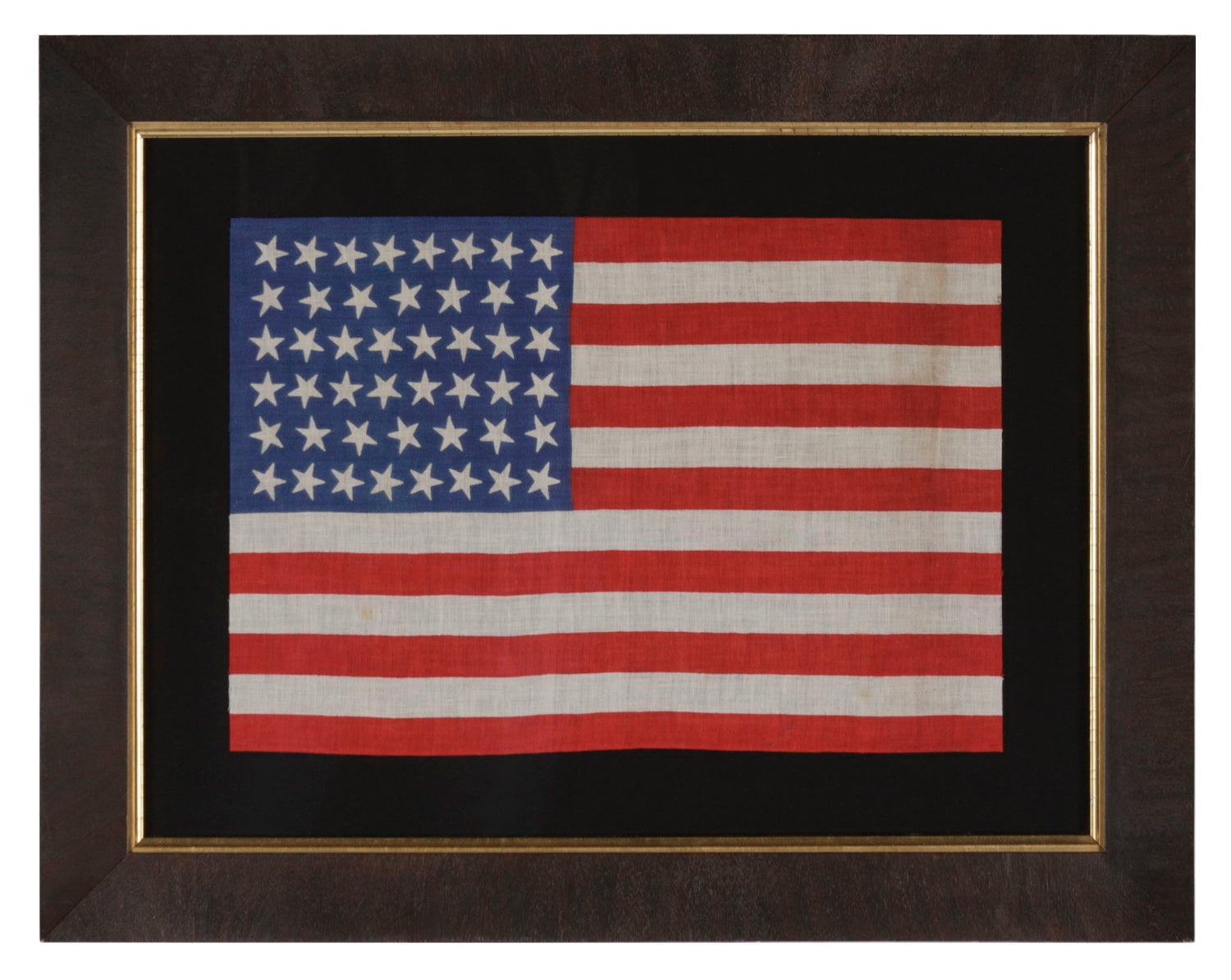 46 Star Flag On A Brilliant Royal Blue Canton at 1stDibs