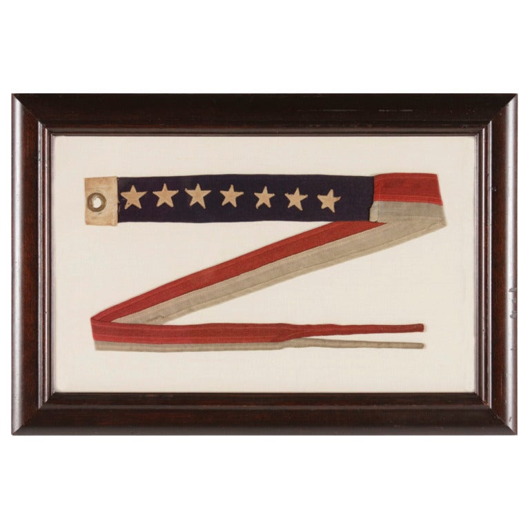 U.S. Navy Commissioning Pennant with 7 Stars WWI-WWII Era (1917-1945 ...