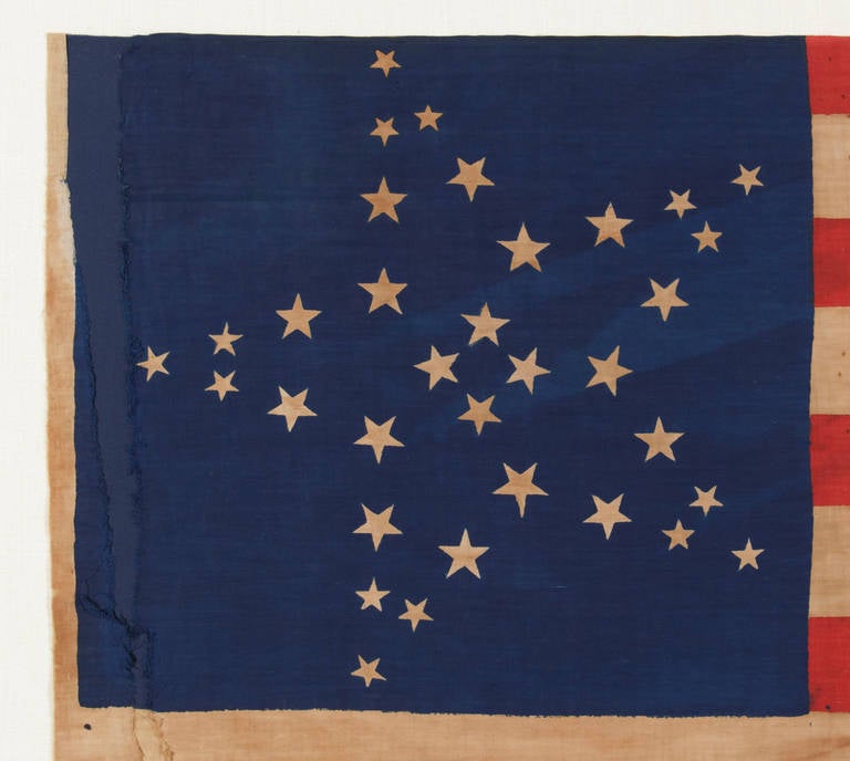 34 Star Flag Arranged In The "Great Star" or "Great Luminary" Pattern ...