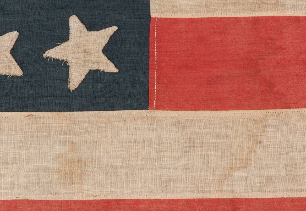 45 Star Flag with Stars in a "Notched" Design at 1stDibs