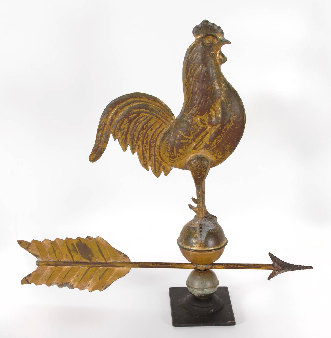 Diminutive Rooster Weathervane with Pleasing and Legitimate Early ...