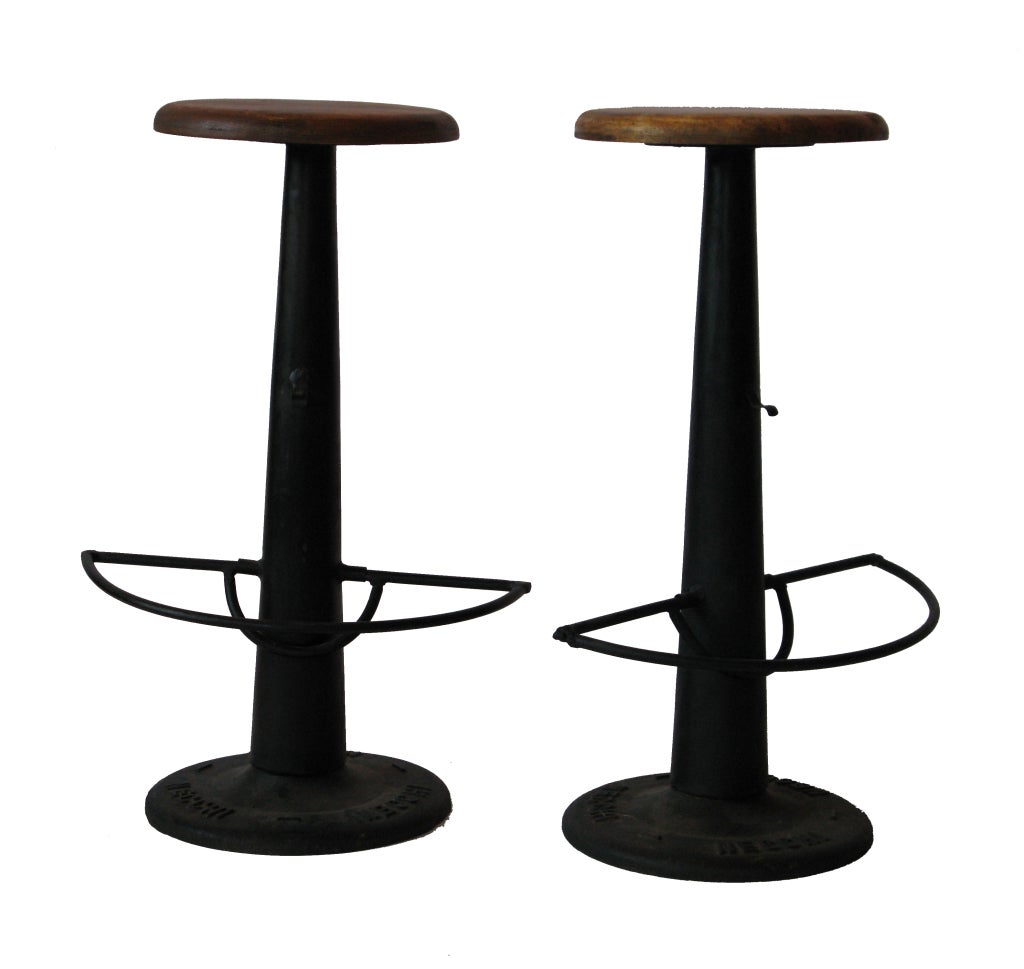 Pair of Necchi Factory Stools at 1stDibs | necchi stool