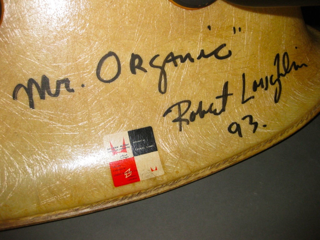 Robert Loughlin "Mr. Organic" Painting on Eames Chair Signed at 1stDibs