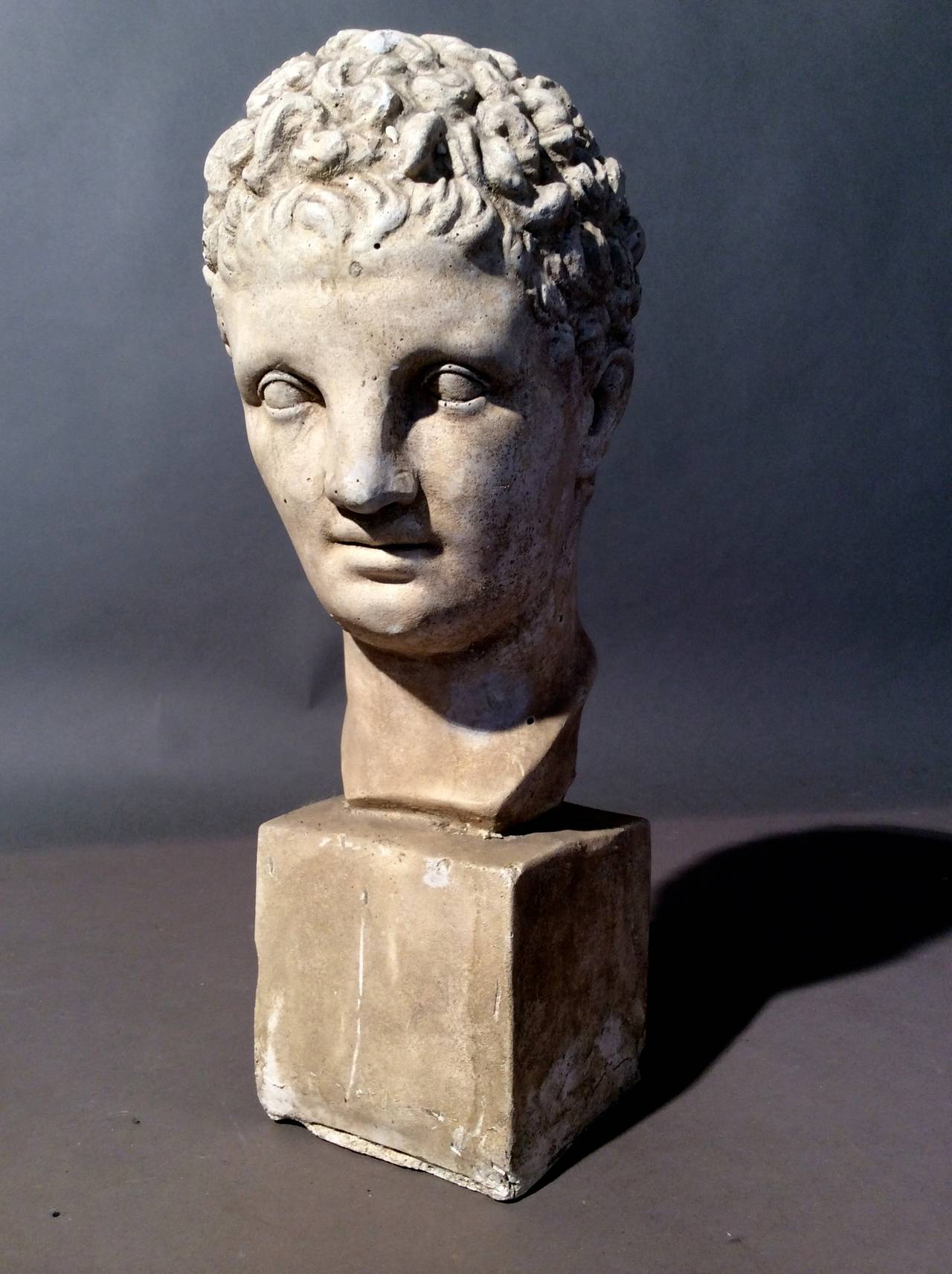 Vintage Pair of Busts of Roman Figures at 1stDibs