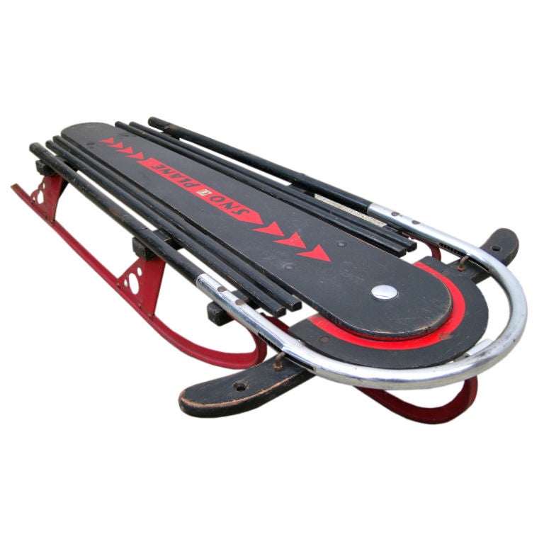 Harold L. Van Doren Modernist "Sno Plane" Sled 1934 at 1stDibs