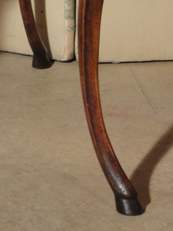 French Side Table with Hoof Feet at 1stDibs