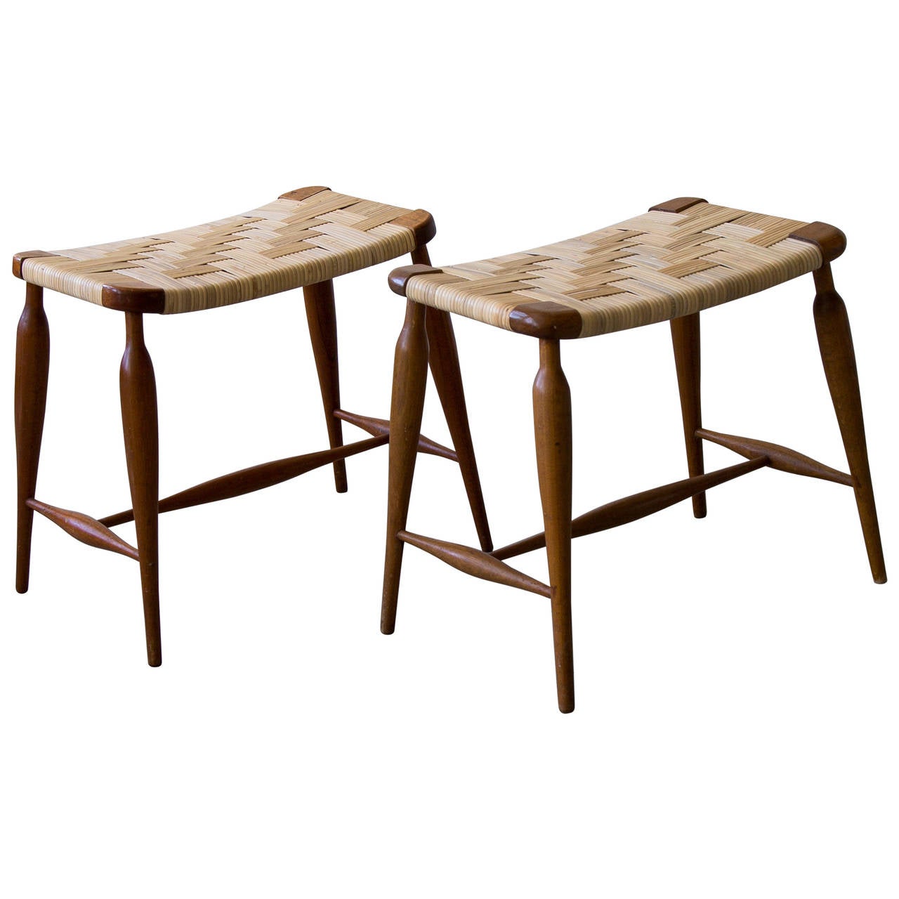 Josef Frank Pair of Stools at 1stDibs