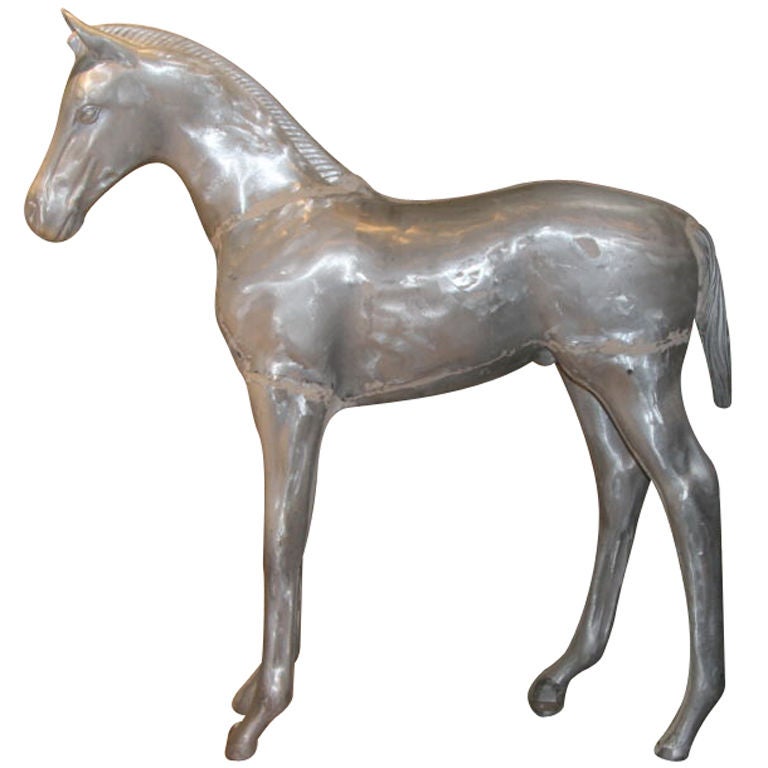 Aluminum Horse Statue at 1stDibs