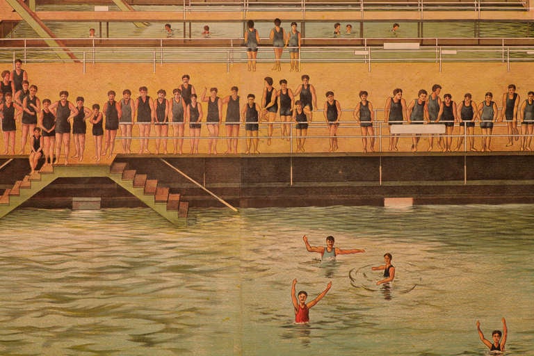Original Sutro Baths 19th Century Lithograph at 1stDibs
