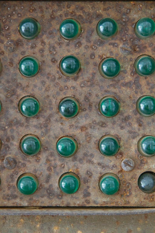 Large Railroad Reflector Sign with Green Marbles For Sale at 1stDibs ...