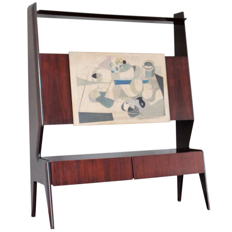 Drop Front Cabinet by Silvio Cavatorta at 1stDibs