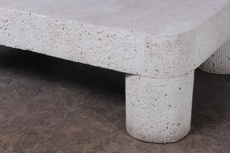 Large Cast Concrete Coffee Table at 1stDibs