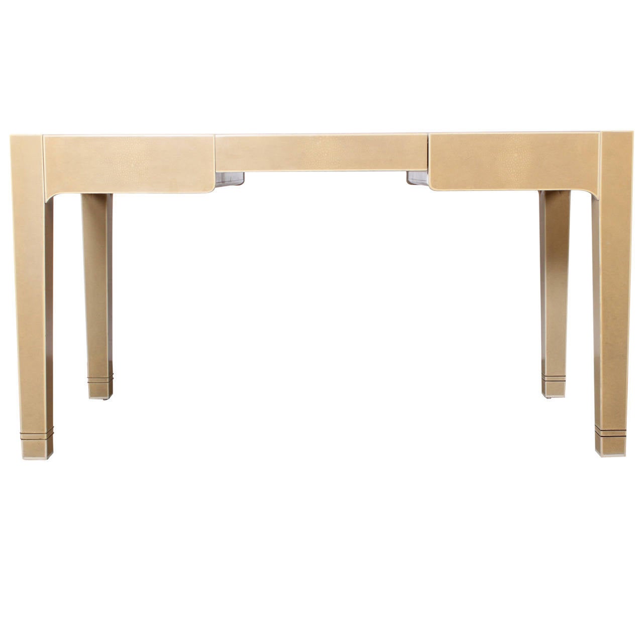 Faux Shagreen Desk by Karl Springer at 1stDibs