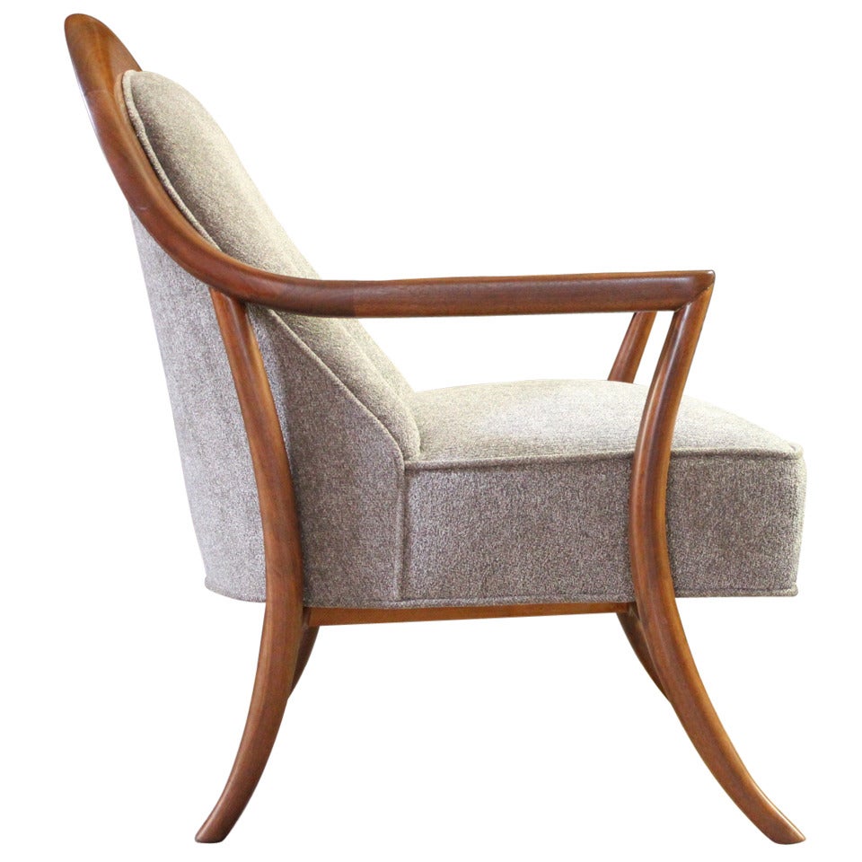 Saber Leg Lounge Chair by T.H. Robsjohn-Gibbings at 1stDibs | saber leg ...