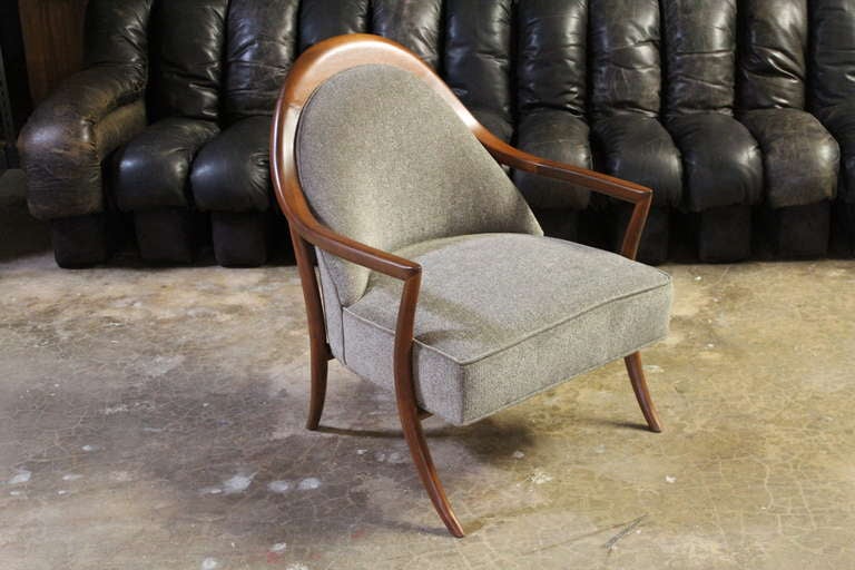 Saber Leg Lounge Chair by T.H. Robsjohn-Gibbings at 1stDibs | saber leg ...