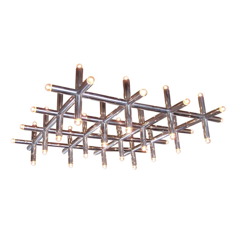 Huge molecule light fixture by Lightolier at 1stDibs