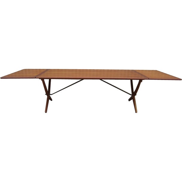 Large drop leaf dining table by Hans Wegner at 1stDibs | large drop ...