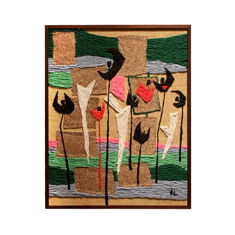 Stitched Painting by Harold Laynor at 1stDibs