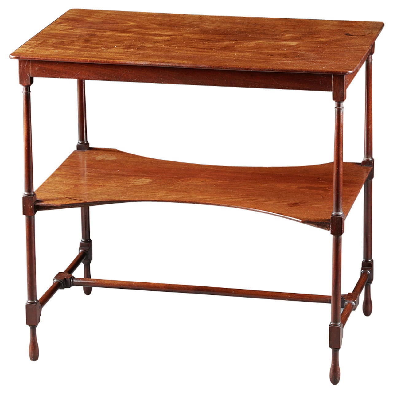 Fine George II English Mahogany Two-Tiered Spider Leg Table For Sale at ...