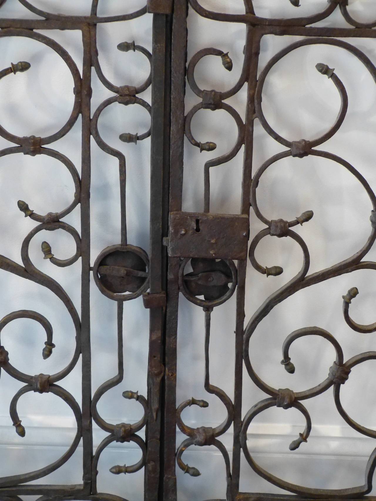 Hand-Wrought Iron Gate, 18th Century at 1stDibs