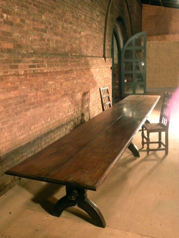 16 foot long 17th century French Oak trestle Table For Sale at 1stDibs ...