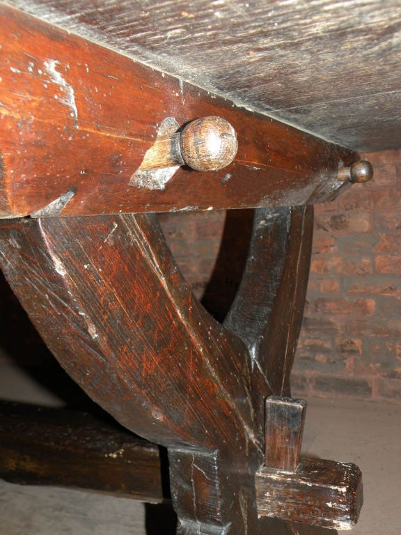 16 foot long 17th century French Oak trestle Table For Sale at 1stDibs ...