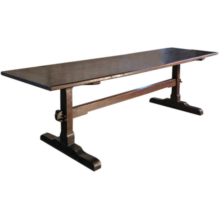 The quintessential early English oak trestle table at 1stDibs