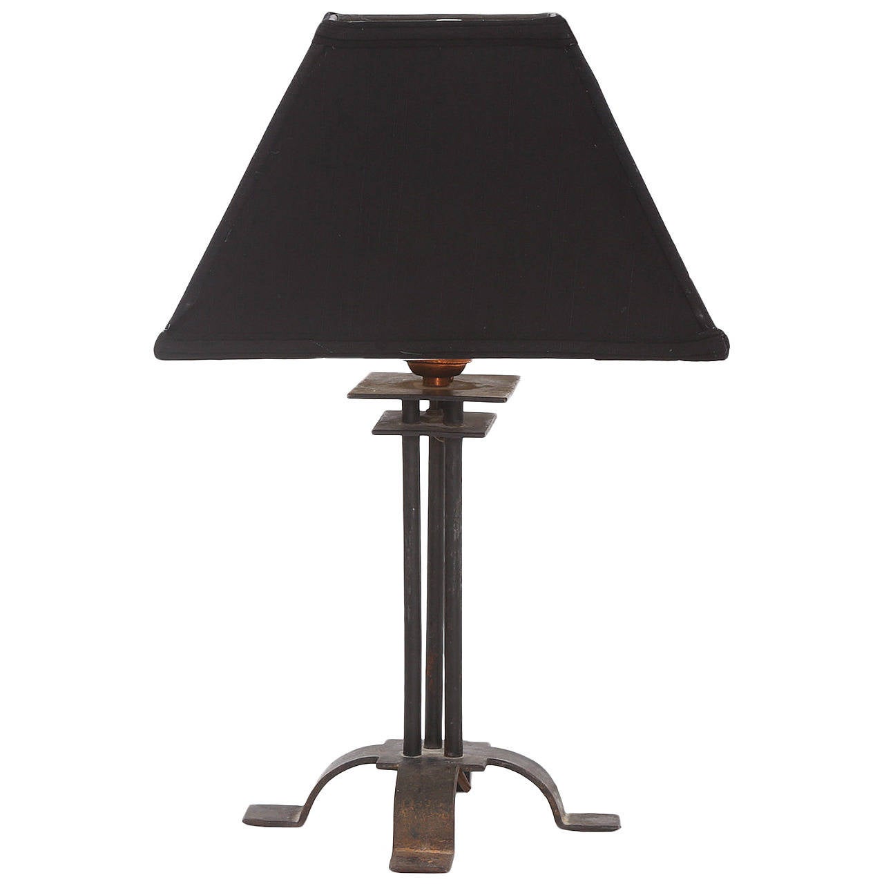 Original Albert Chase McArthur Arizona Biltmore Iron Table Lamp at 1stDibs
