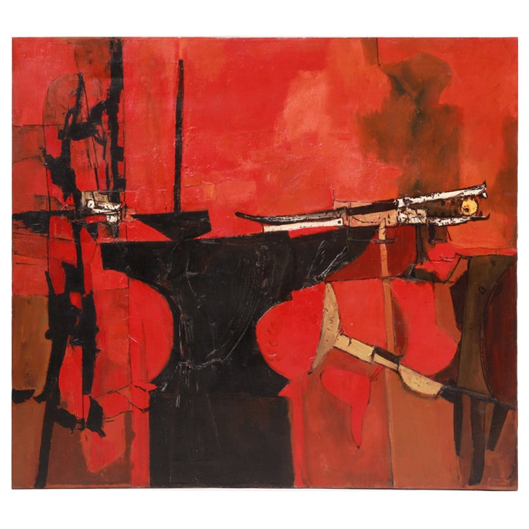 Edgar Ewing 'Anvil' Oil Painting at 1stDibs