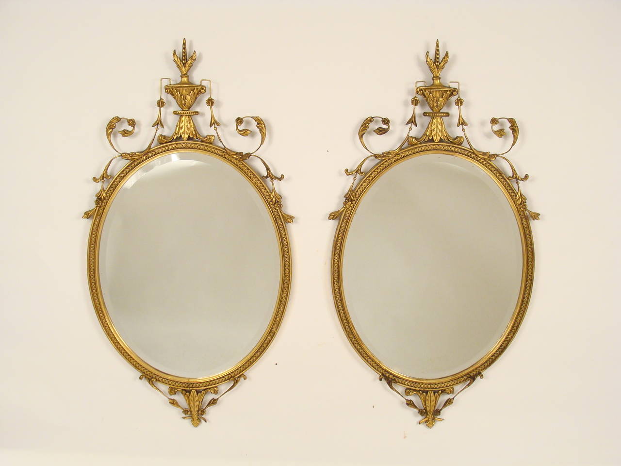 Pair of English Regency Style Mirrors at 1stDibs