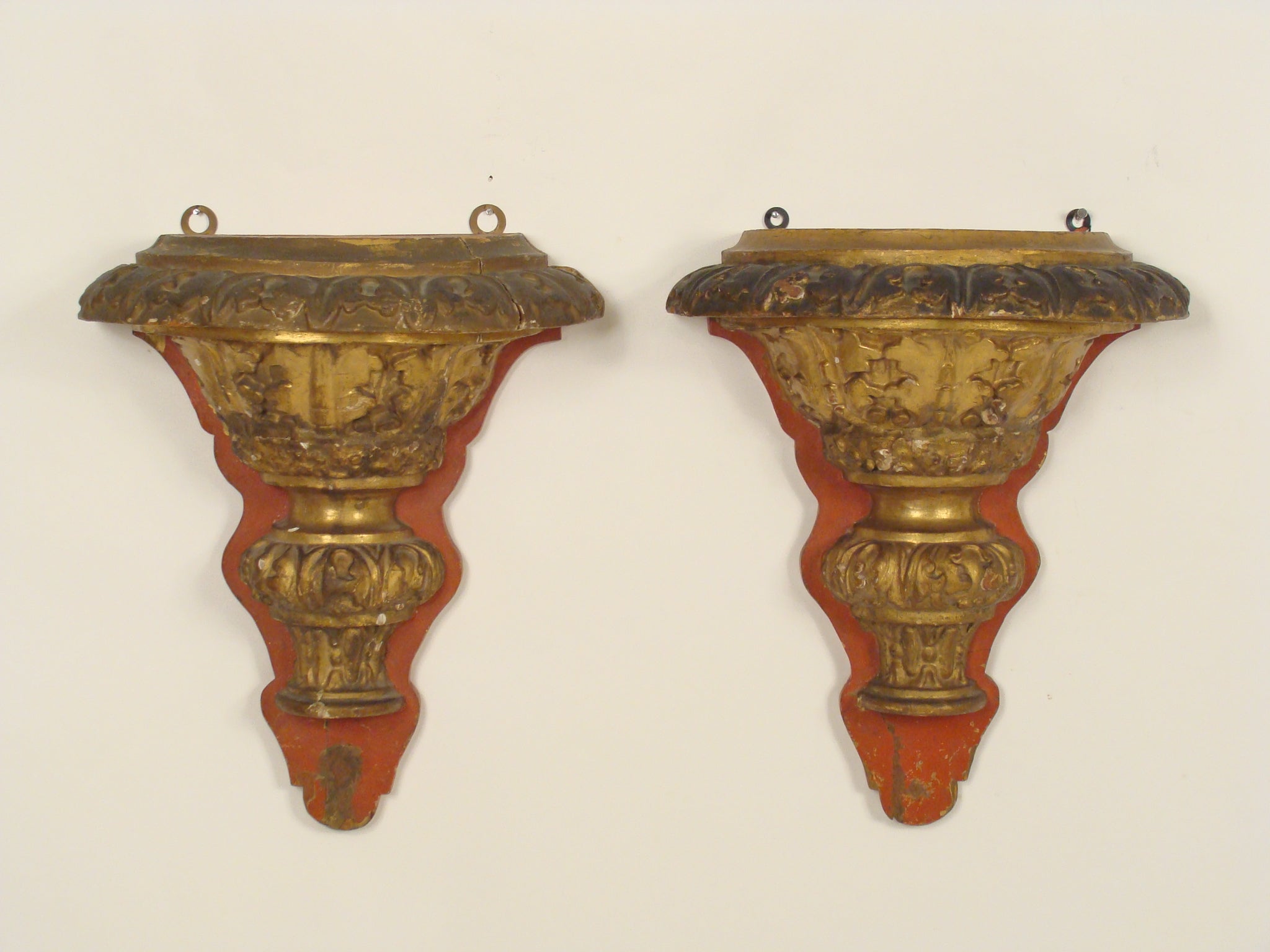 Pair of Baroque Style Wall Brackets at 1stDibs
