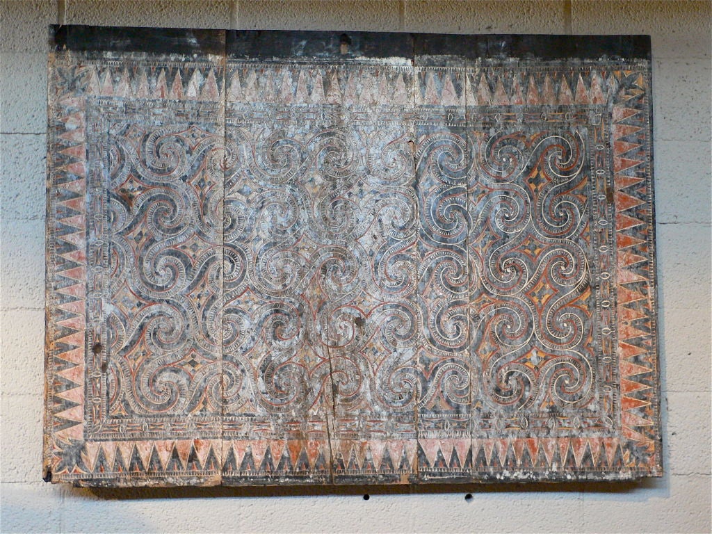 Torajan Carved Wood Architectural Panel at 1stDibs