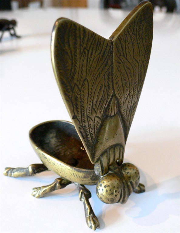 Art Deco Brass Match Safe at 1stDibs