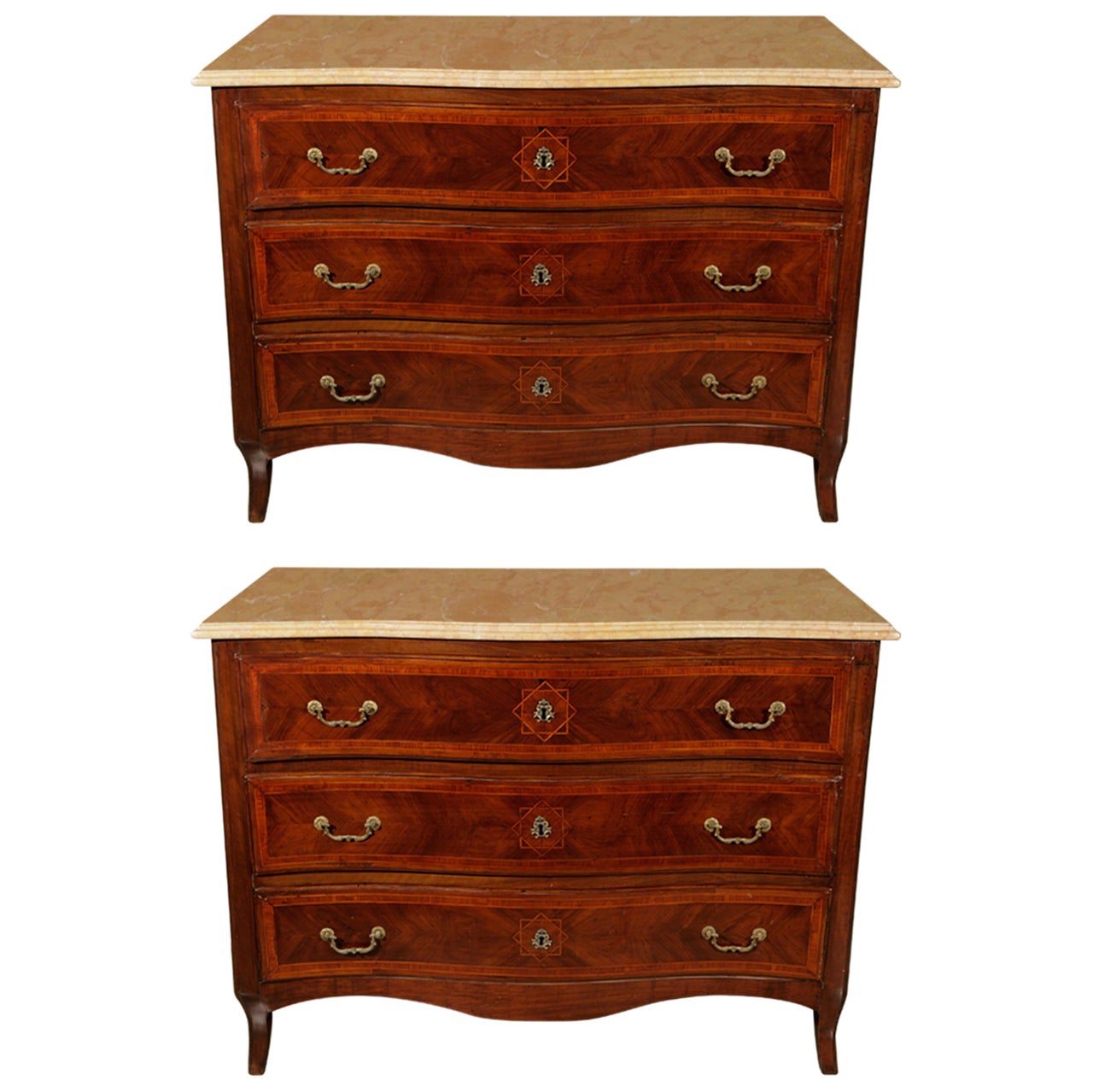 Pair of Commodes Italy, circa 1950 For Sale at 1stDibs
