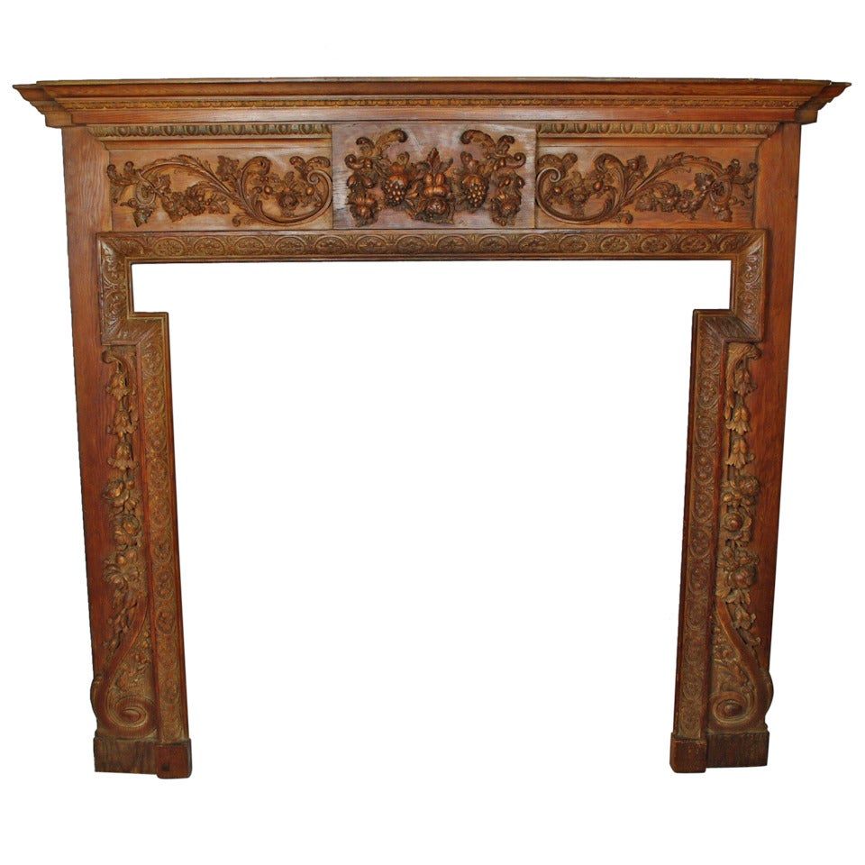George III Carved Pine Mantle at 1stDibs