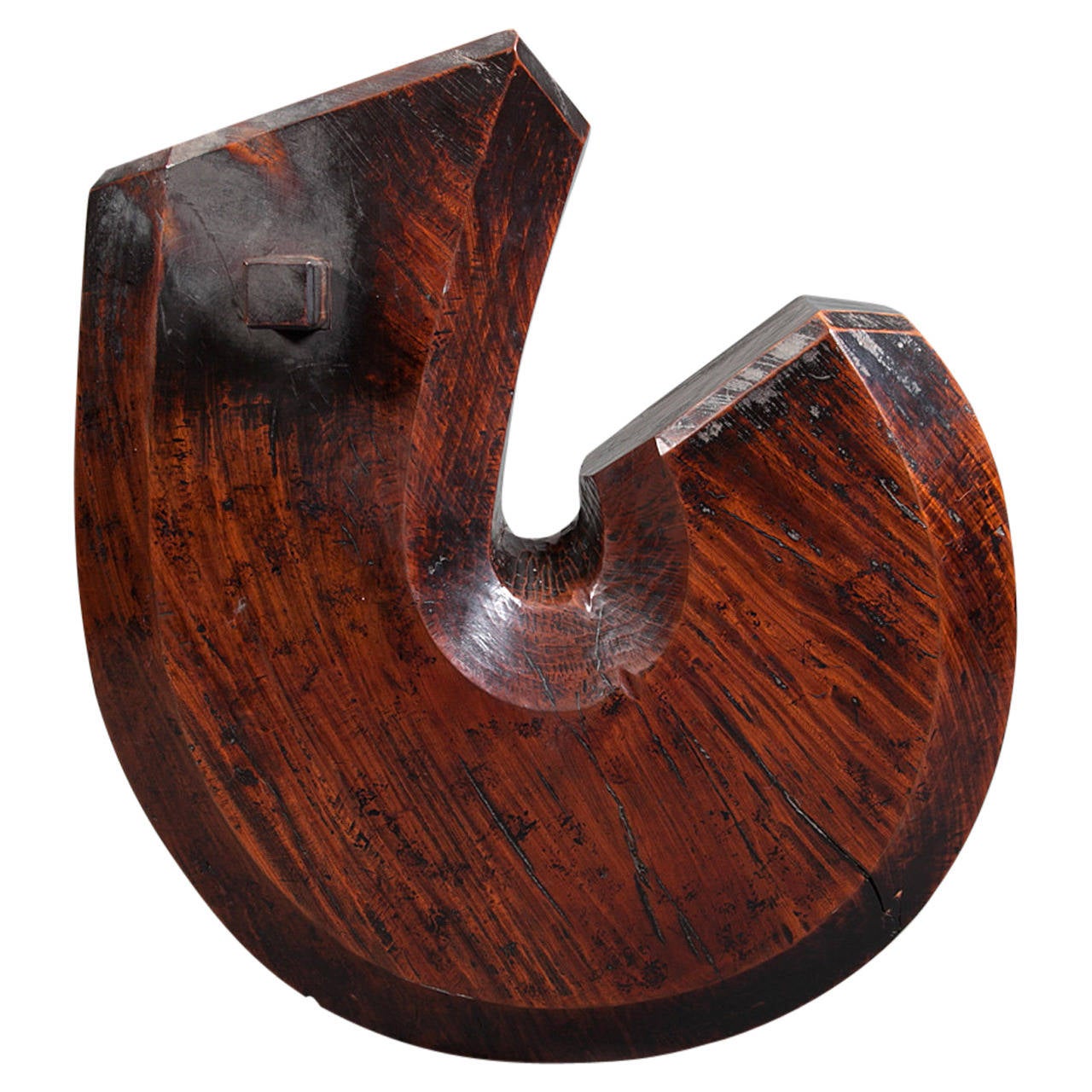 Large 17th Century Japanese Keyaki Wood Kettle Hook (Jizai) at 1stDibs