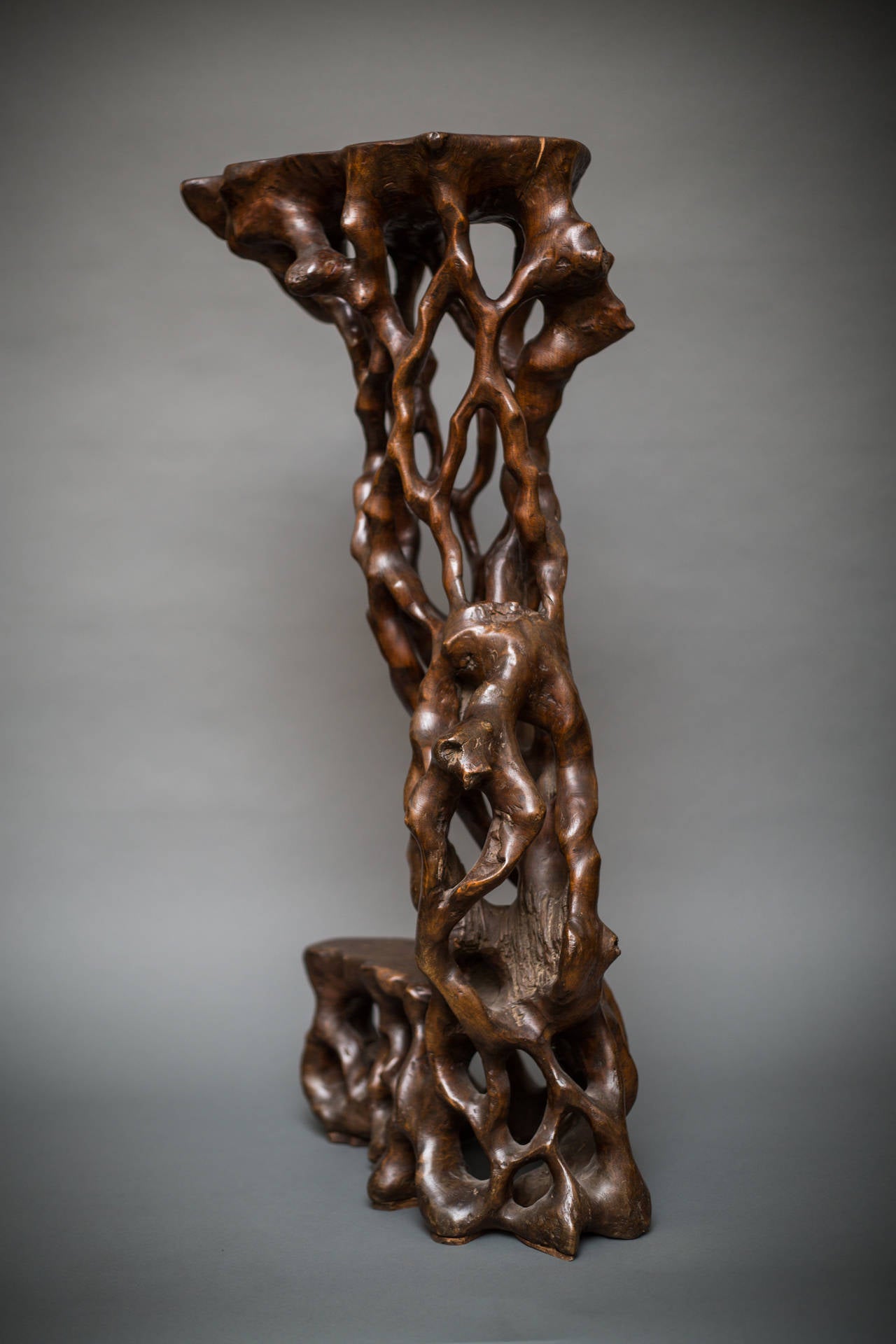 Japanese Two-Tier Root Stand For Sale at 1stdibs