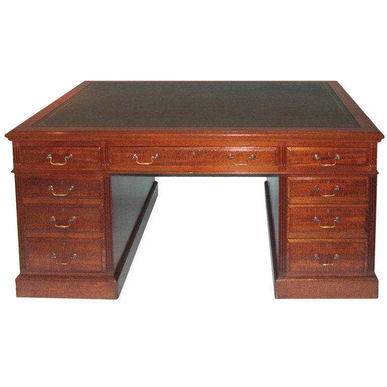 Georgian Style Partners Desk at 1stDibs