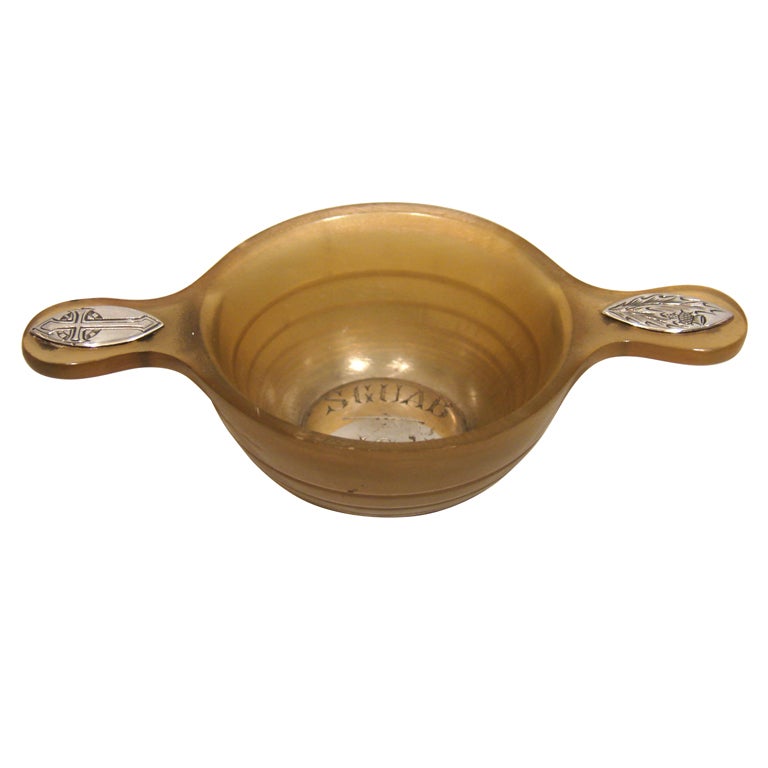 Scottish Silver Mounted Horn Quaich at 1stDibs