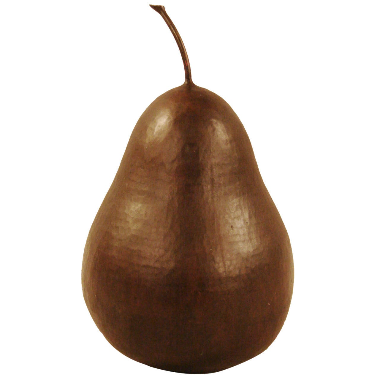 Large-Scale Hammered Copper Pear Sculpture by Robert Kuo at 1stDibs