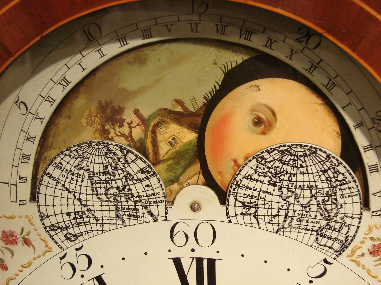 George III Inlaid Mahogany Tall Case Clock by Hull at 1stDibs | antique ...