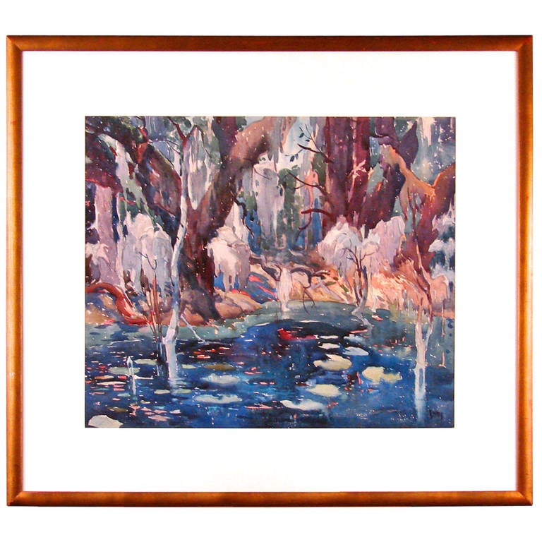 Watercolor by George Pearse Ennis at 1stDibs