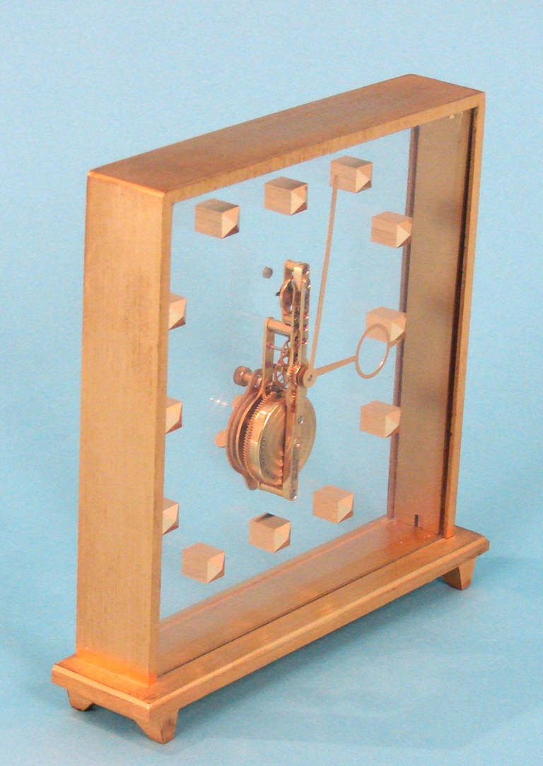 Rare Jaeger LeCoultre Inline Bridge Clock at 1stDibs | clock unveil ...