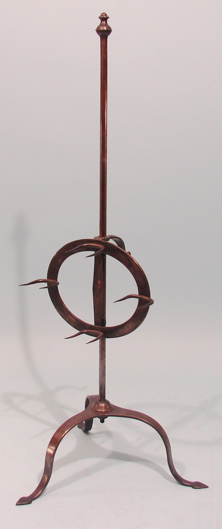 Rare 18th Century Steel and Iron Spit For Sale at 1stDibs