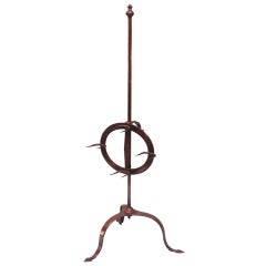 Rare 18th Century Steel and Iron Spit For Sale at 1stDibs