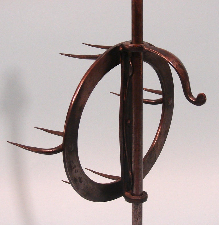 Rare 18th Century Steel and Iron Spit For Sale at 1stDibs